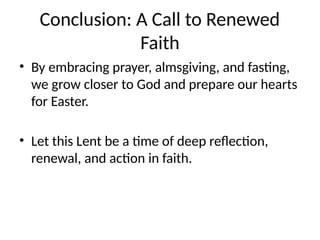 Lenten_Three_Pillars.pptx Recollection for Lay | PPTX