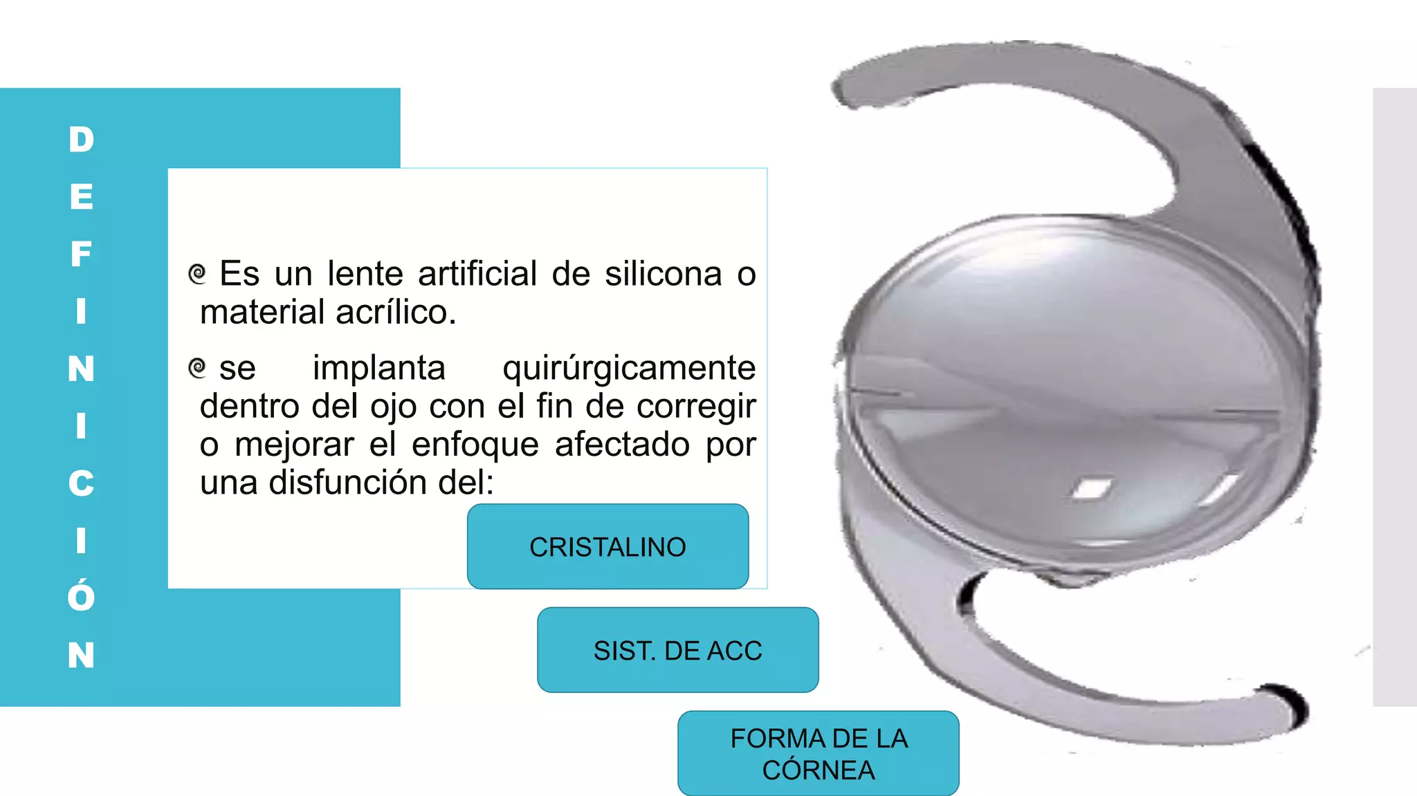 Lentes intraoculares (lio) | PPTX