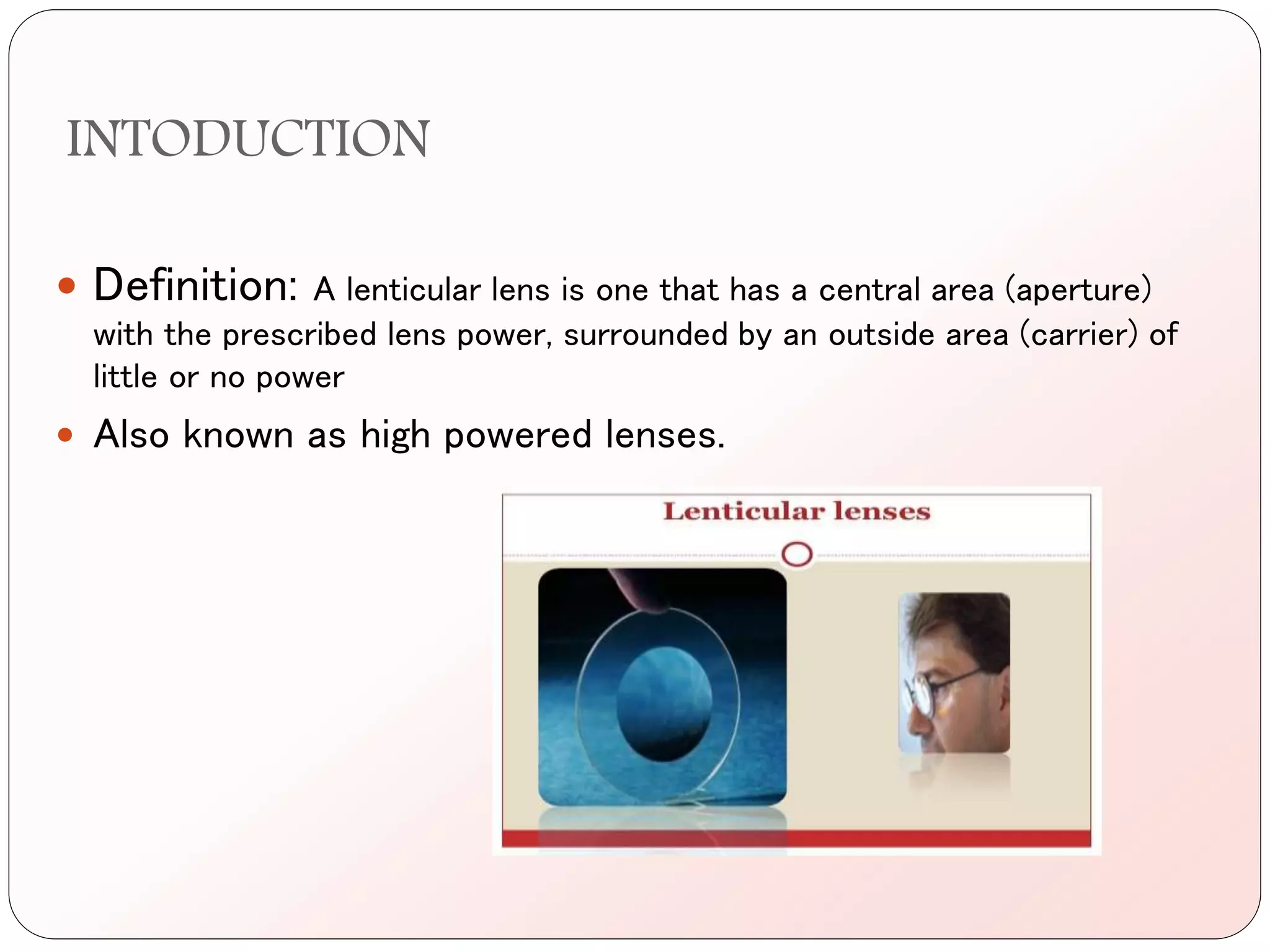 Lenticular lenses | PPTX