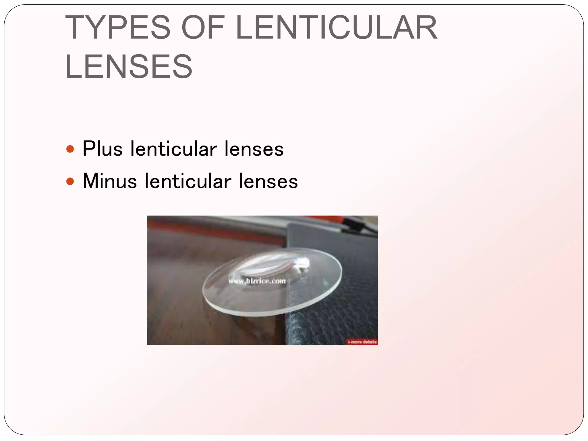 Lenticular lenses | PPTX