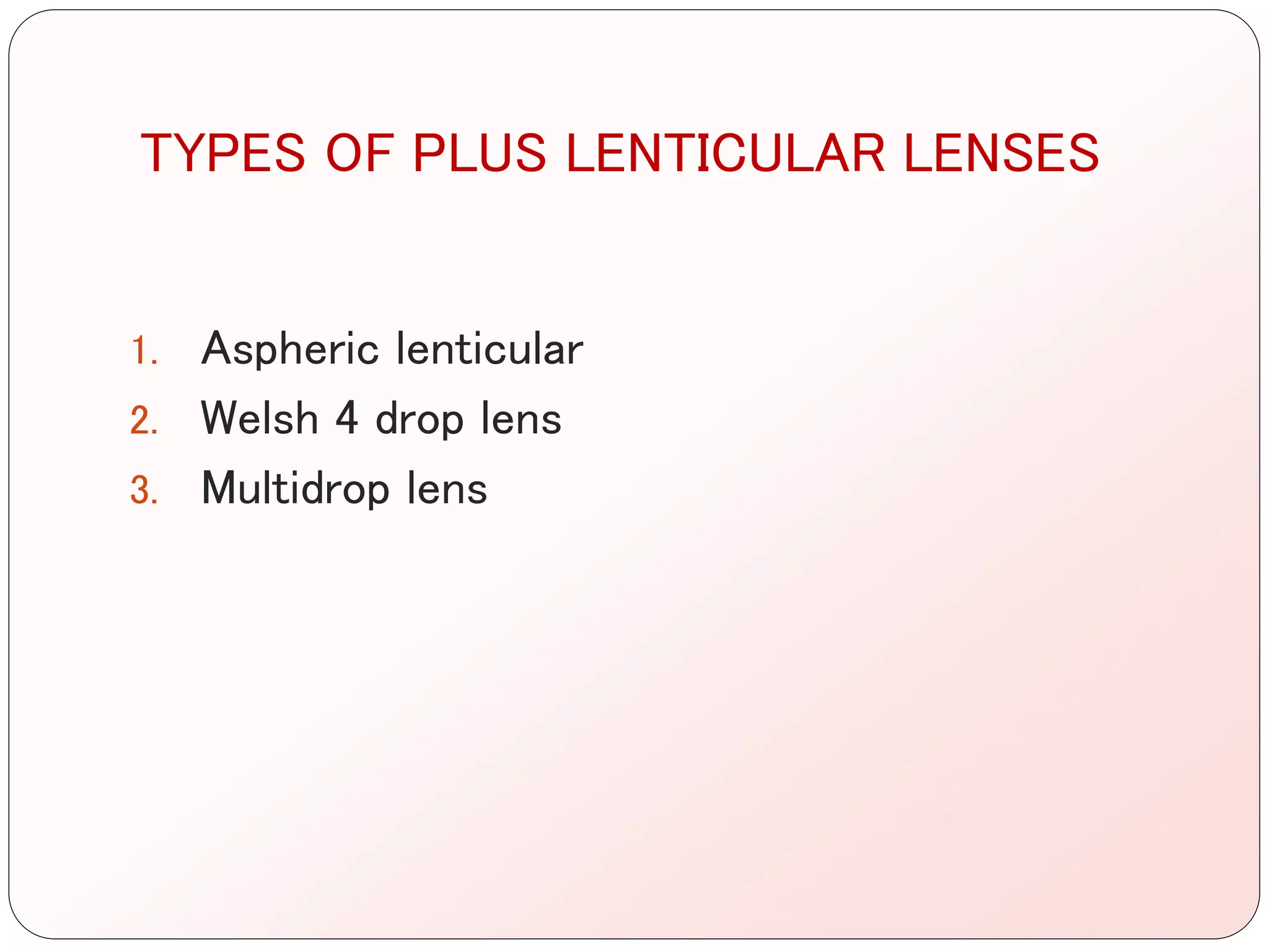Lenticular lenses | PPTX