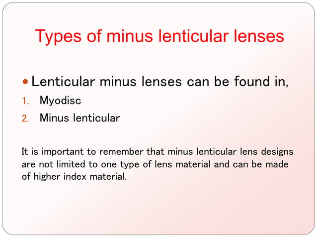 Lenticular lenses | PPTX