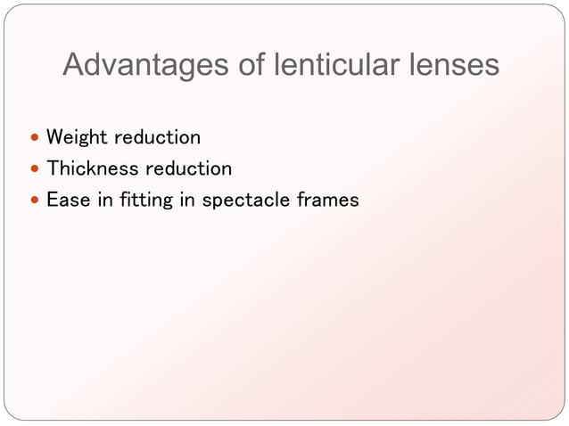 Lenticular lenses | PPTX