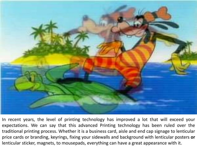 Lenticular lens sheet | PPTX | Technology & Computing