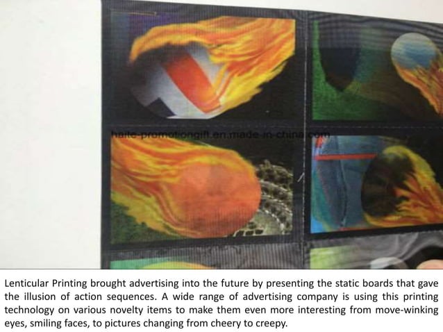 Lenticular lens sheet | PPTX | Technology & Computing