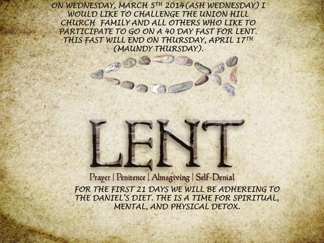 Lent presentation | PPT