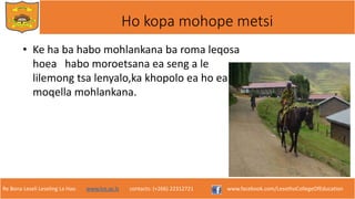 Lenyalo la sesotho | PPTX