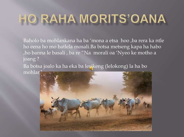 LENYALO LA SESOTHO by Makara | PPTX