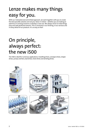 Brochure - Lenze i500 inverters | PDF