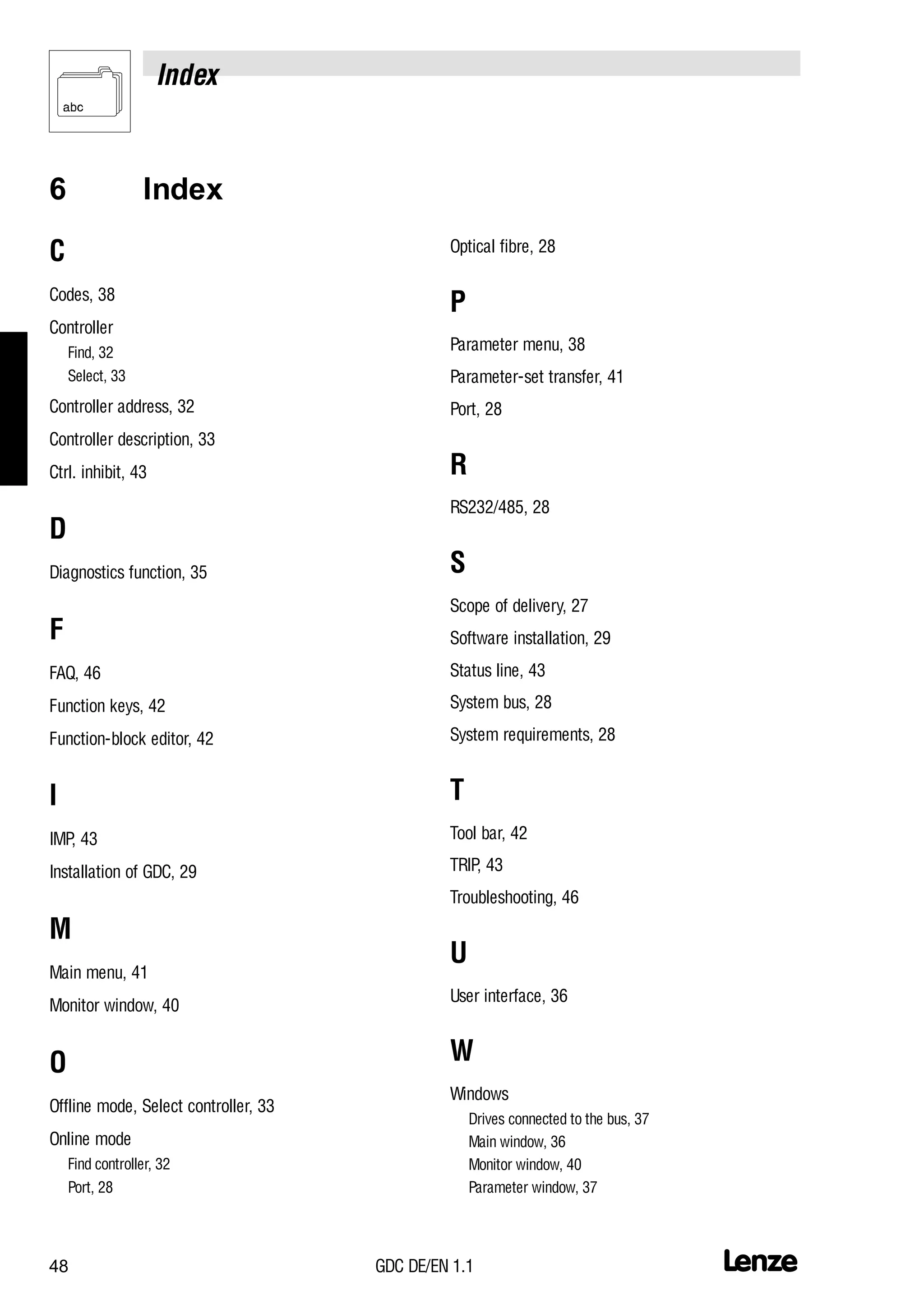 Lenze manual global drive gdc en | PDF