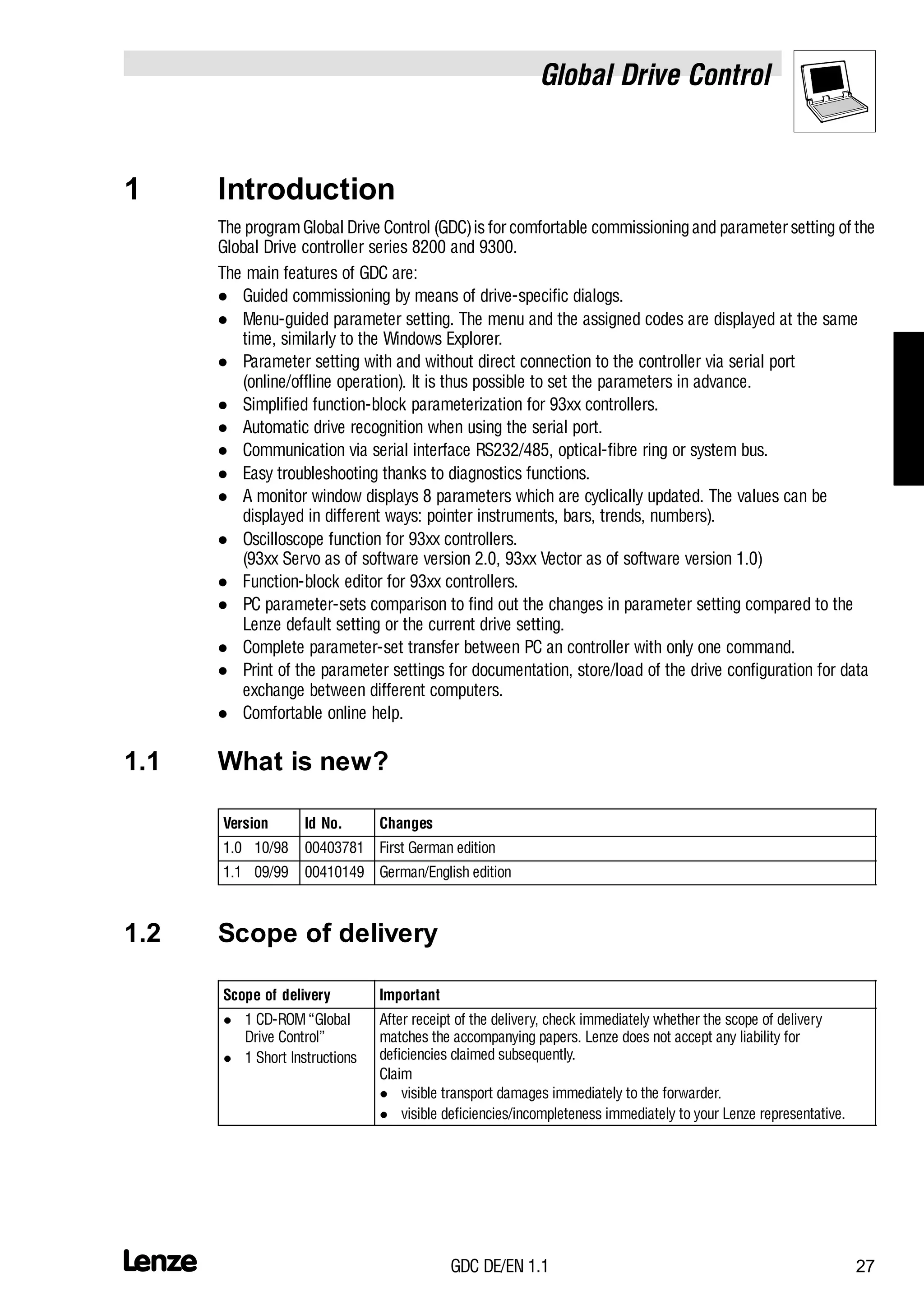 Lenze manual global drive gdc en | PDF