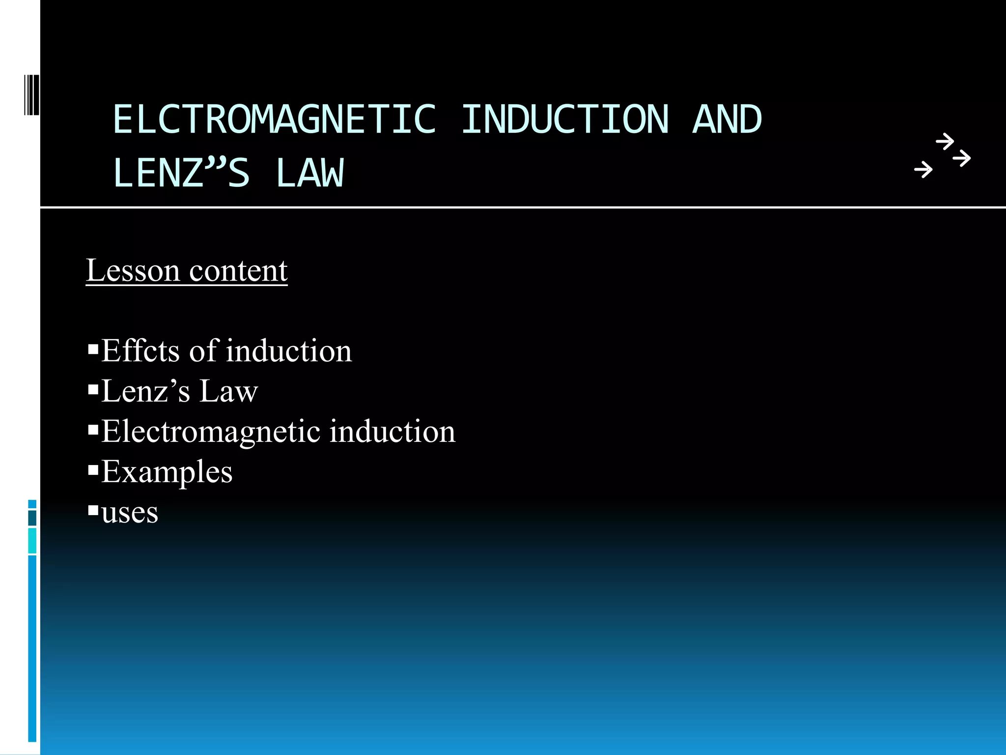 lenzes law presentatiovn.ppt | Physics | Science