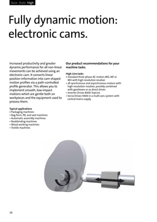 Brochure - Lenze motion control solutions | PDF