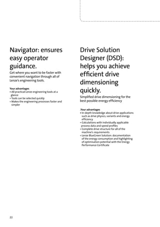 Brochure - Lenze motion control solutions | PDF