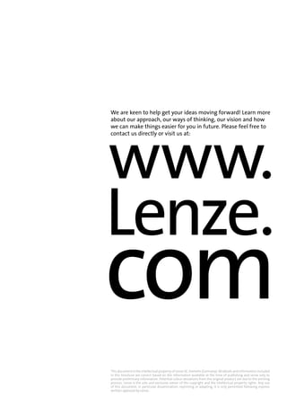 Brochure - Lenze motion control solutions | PDF