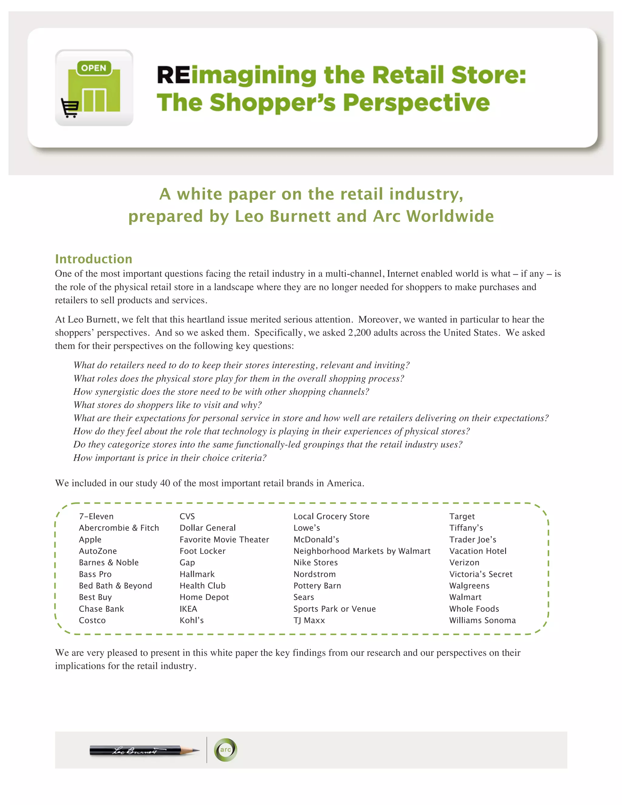 Leo burnett the changing face of retail | PDF