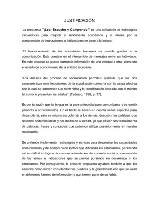 Leo, escucho y comprendo | DOCX