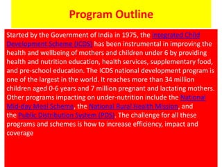 Integrated Child Development Scheme | PPTX