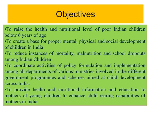 Integrated Child Development Scheme | PPTX