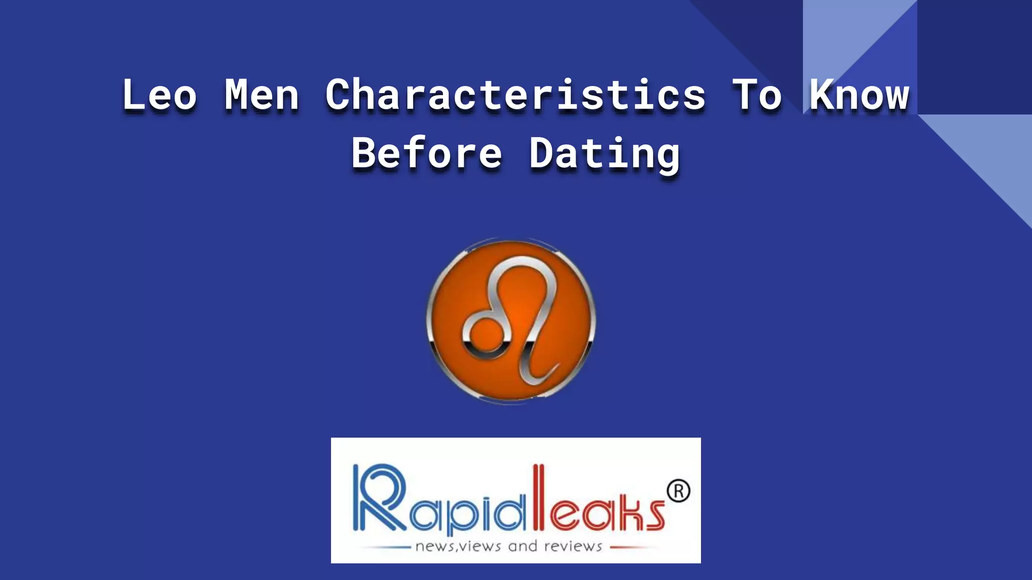 Leo men characteristics | PPT