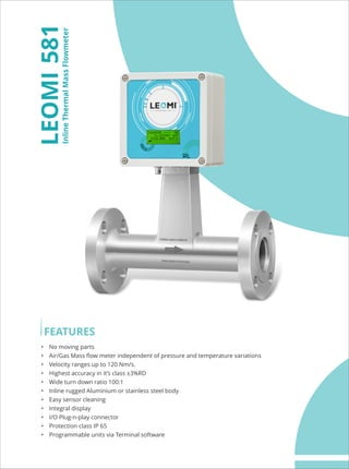 Insertion Thermal Mass Flow Meter in India | PDF
