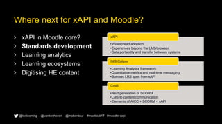 Moodle and xAPI: The story so far | PPT