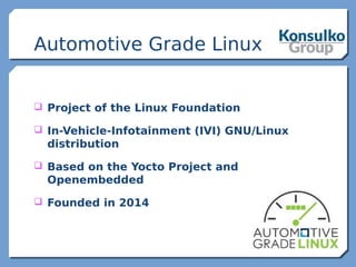 Contributing to Automotive Grade Linux (AGL) and GENIVI Development ...