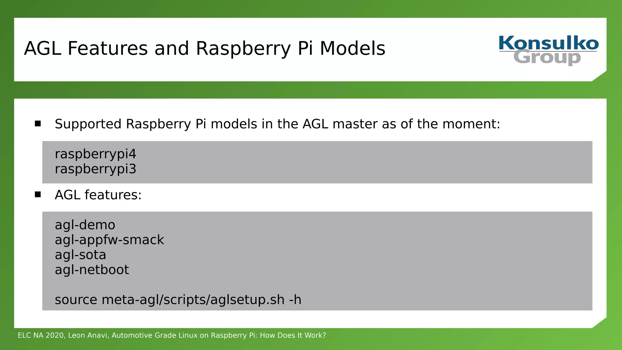Automotive Grade Linux on Raspberry Pi: How Does It Work? | PDF