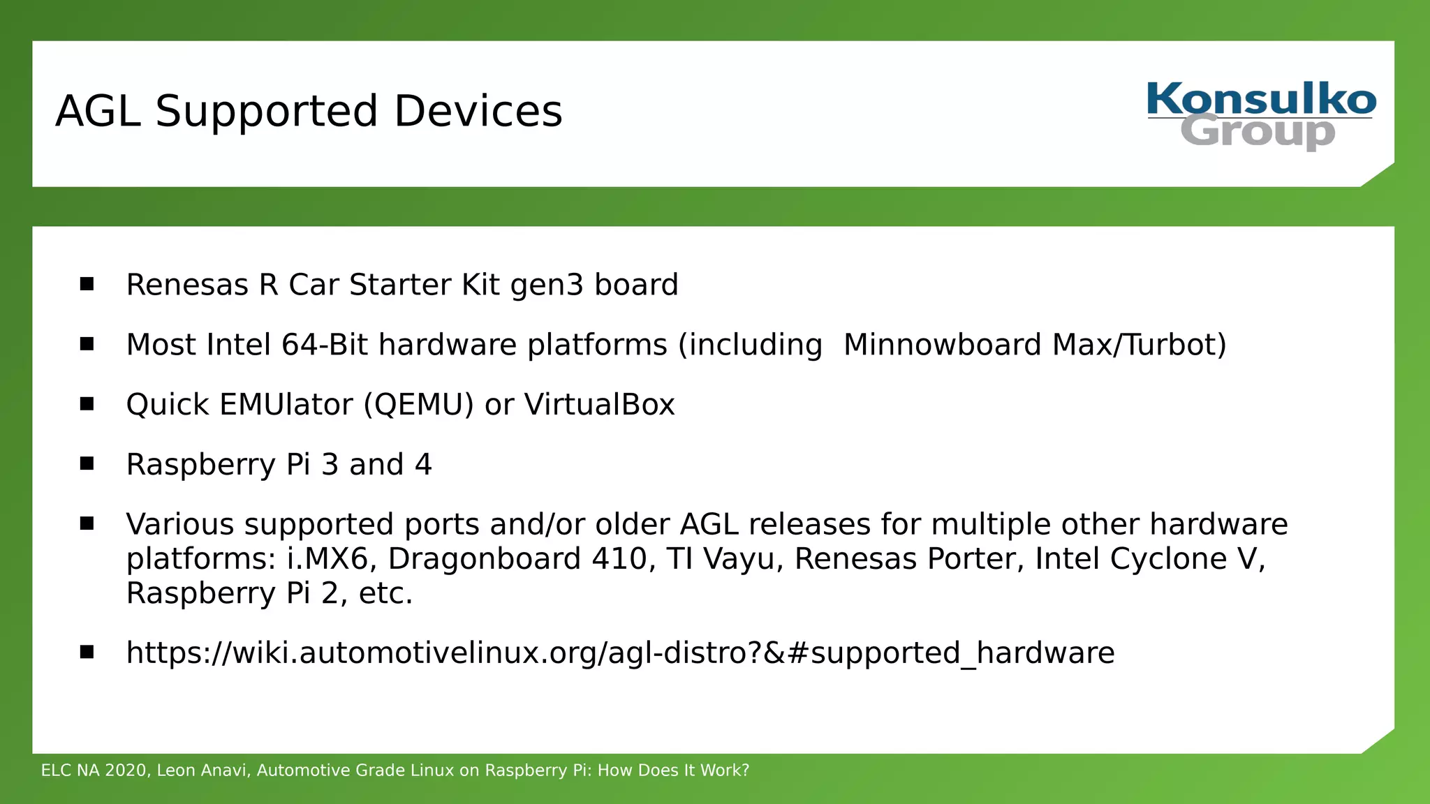 Automotive Grade Linux on Raspberry Pi: How Does It Work? | PDF