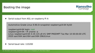 Automotive Grade Linux on Raspberry Pi: How Does It Work? | PDF