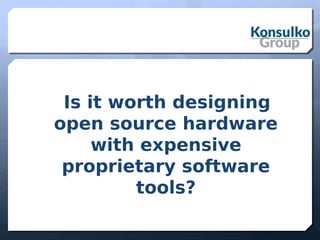 Free and Open Source Software Tools for Making Open Source Hardware | PDF