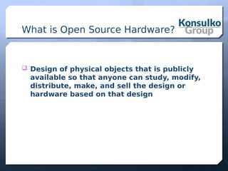 Free and Open Source Software Tools for Making Open Source Hardware | PDF