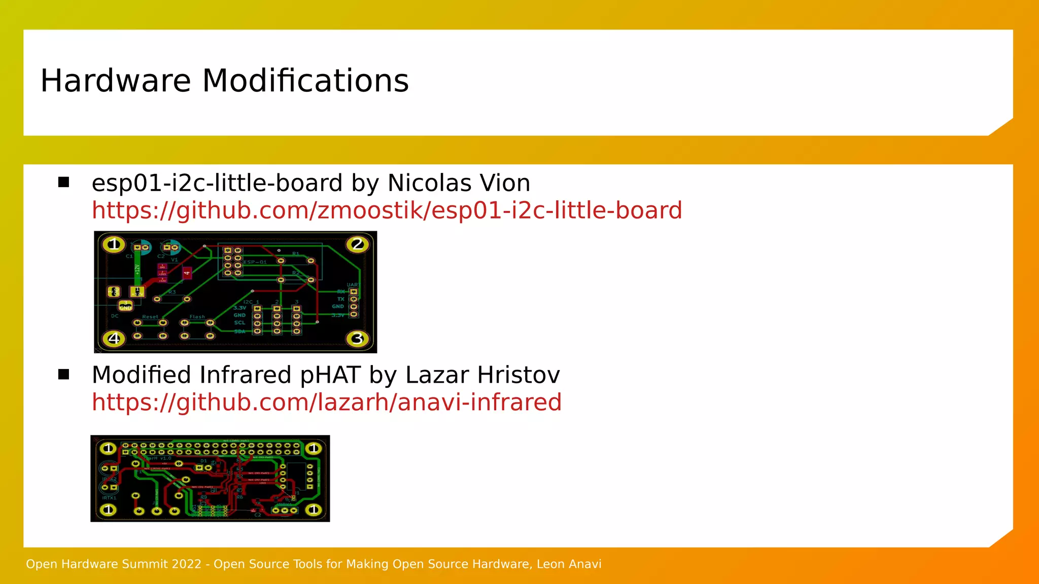 Open Source Tools for Making Open Source Hardware | PPT