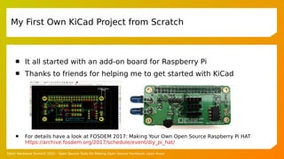 Open Source Tools for Making Open Source Hardware | PPT