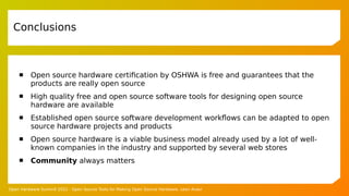 Open Source Tools for Making Open Source Hardware | PPT