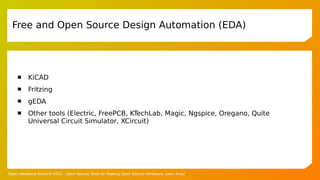 Open Source Tools for Making Open Source Hardware | PDF