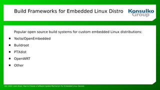 How to Choose a Software Update Mechanism for Embedded Linux Devices | PDF