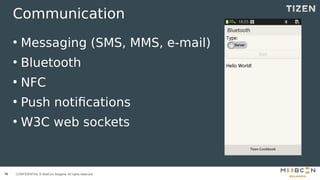 Developing HTML5 applications for Tizen | PPT | Free Download