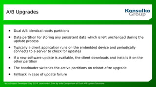 Side by Side Comparison of Dual A/B Update Solutions with the Yocto Project | PDF