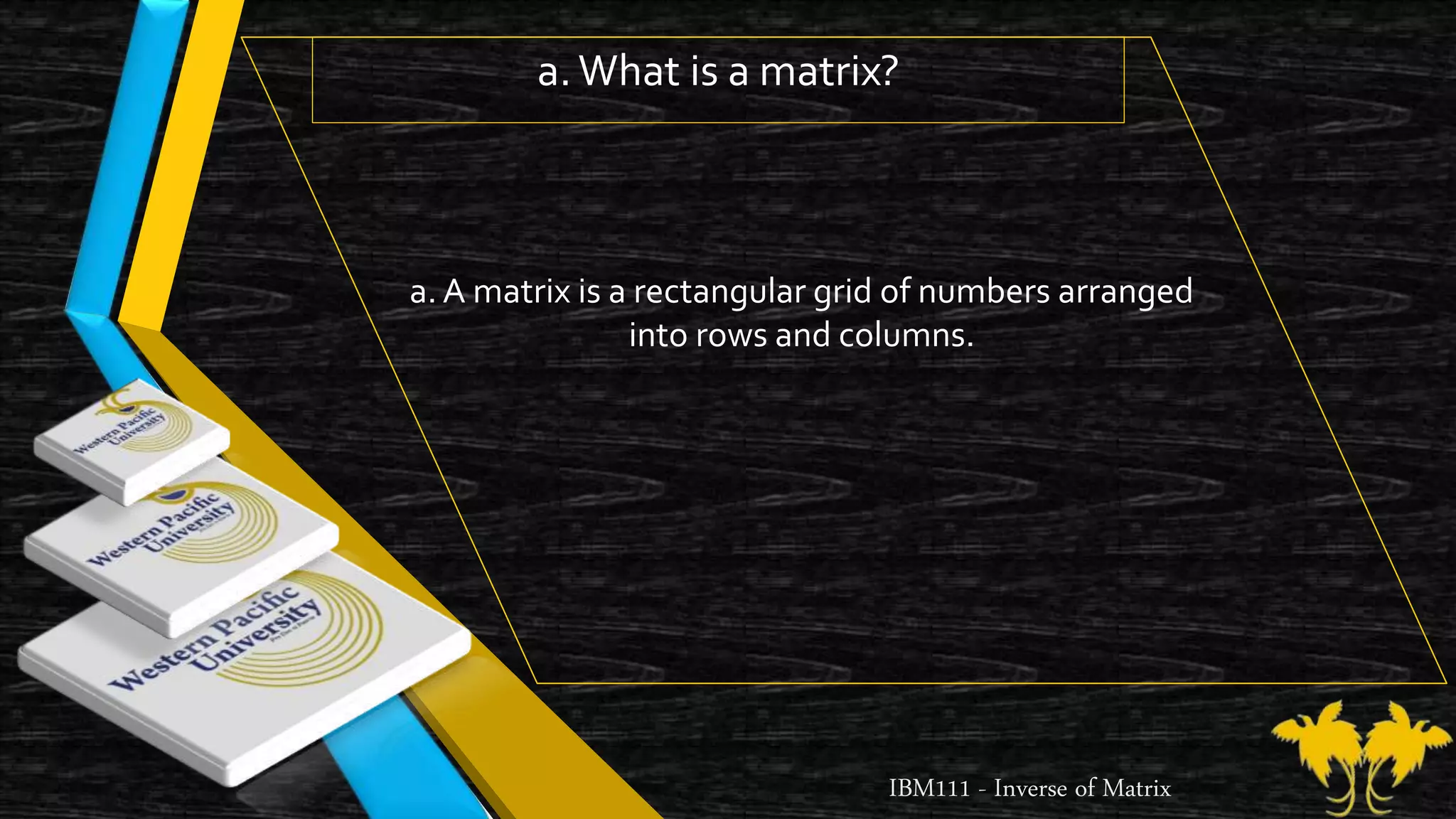 Inverse of Matrix | PPT