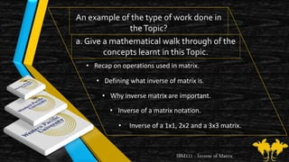 Inverse of Matrix | PPT
