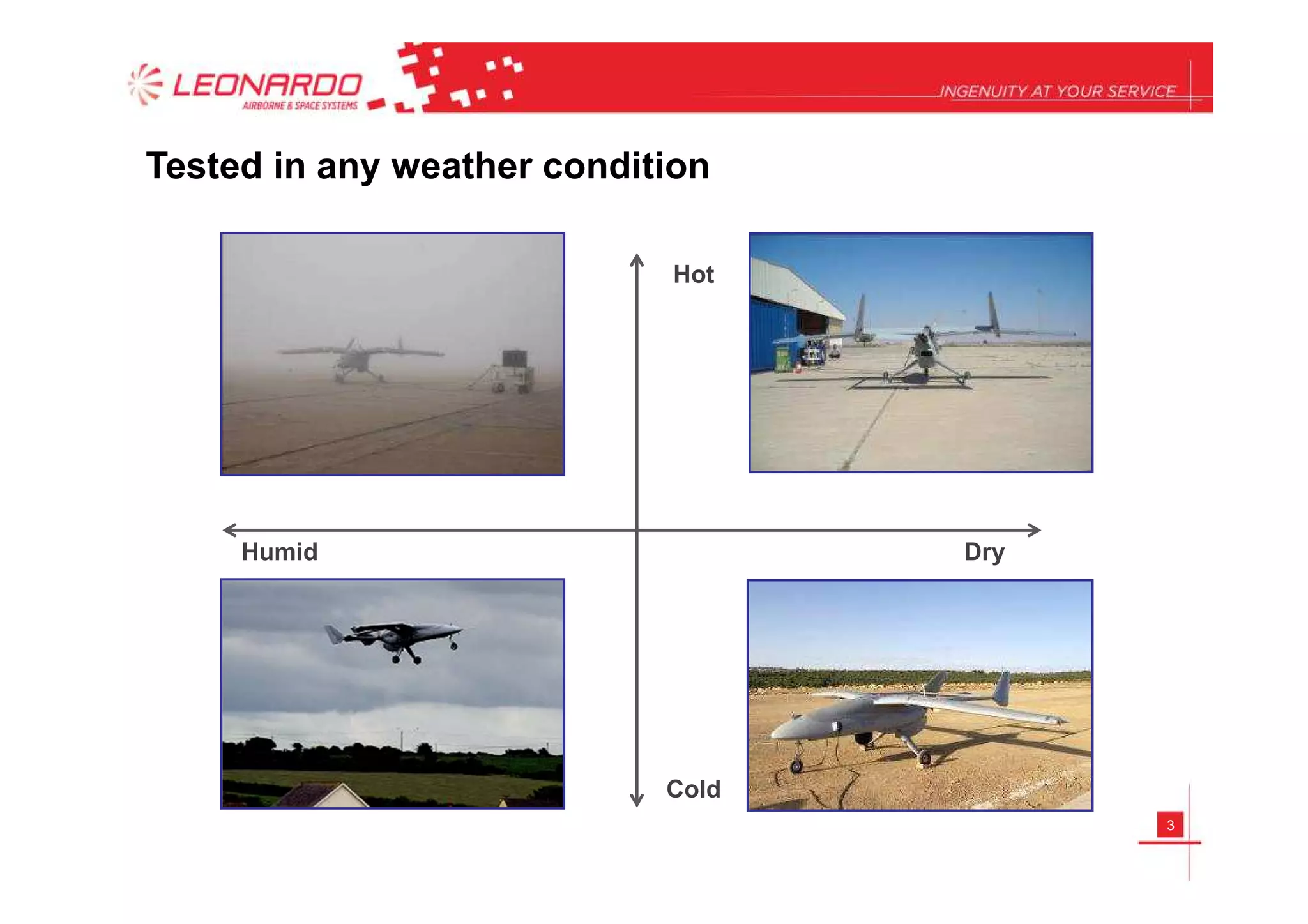 FIA16: Leonardo Airborne & Space Systems Division: Falco UAS Family | PDF