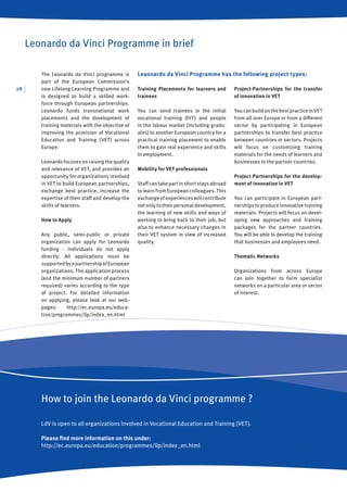 Leonardo da Vinci Programme success stories | PDF