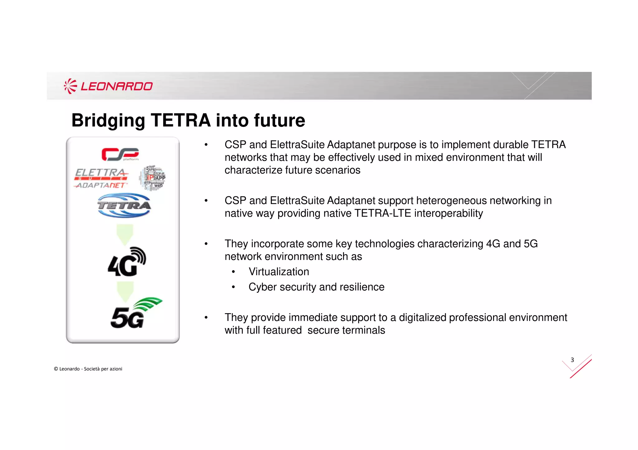 A short introduction to TETRA Industry Group and the benefits of TETRA ...