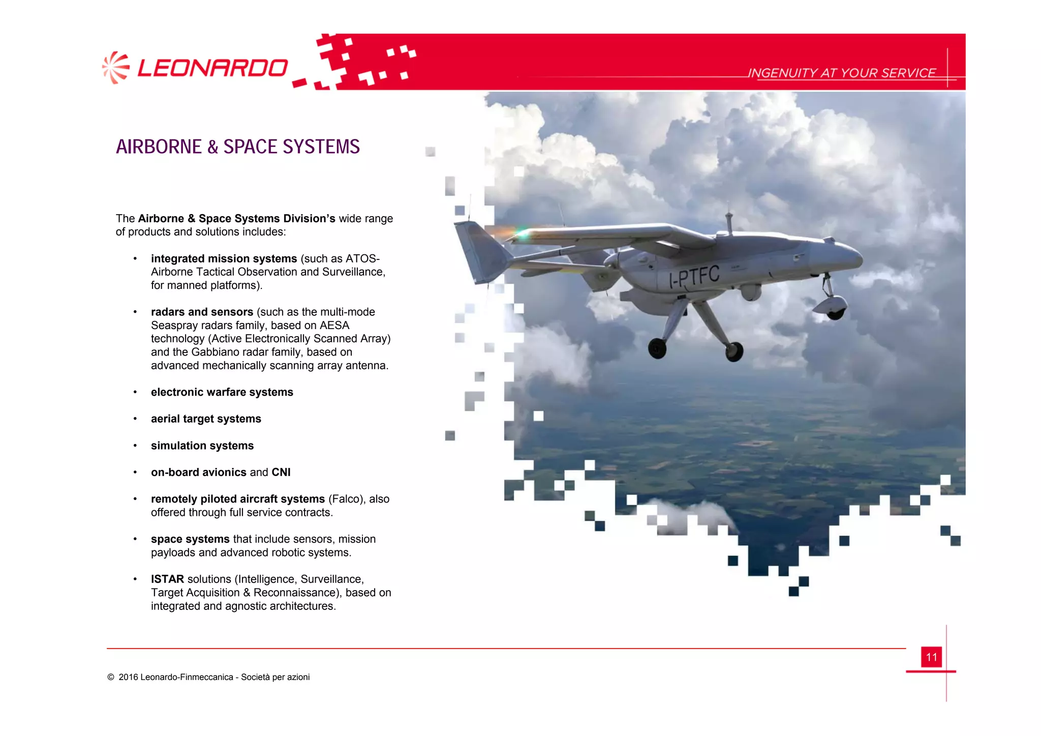 Leonardo Corporate Presentation 11 05 2016 | PDF