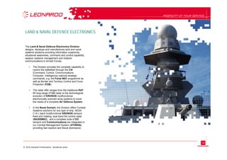 Leonardo Corporate Presentation 11 05 2016 | PDF