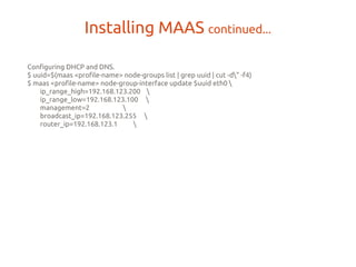 DevOpsMtl, Metal edition – MaaS and Juju | PDF