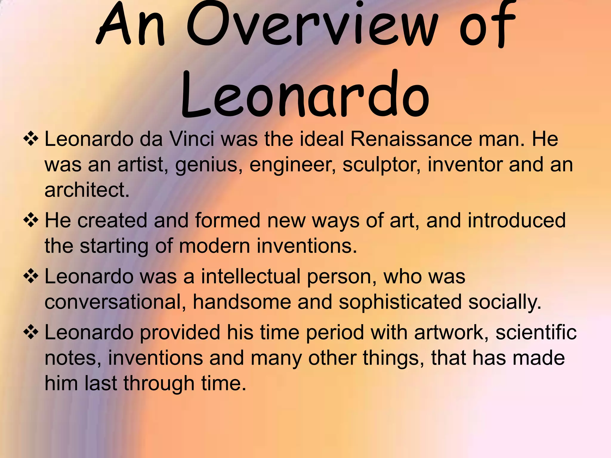 Leonardo Da Vinci | PPT