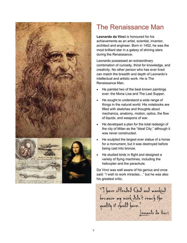 Leonardo da vinci | PDF | Christianity | Religion & Spirituality