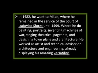 Leonardo da vinci and michael angelo by (byrna a. matriz) | PPT